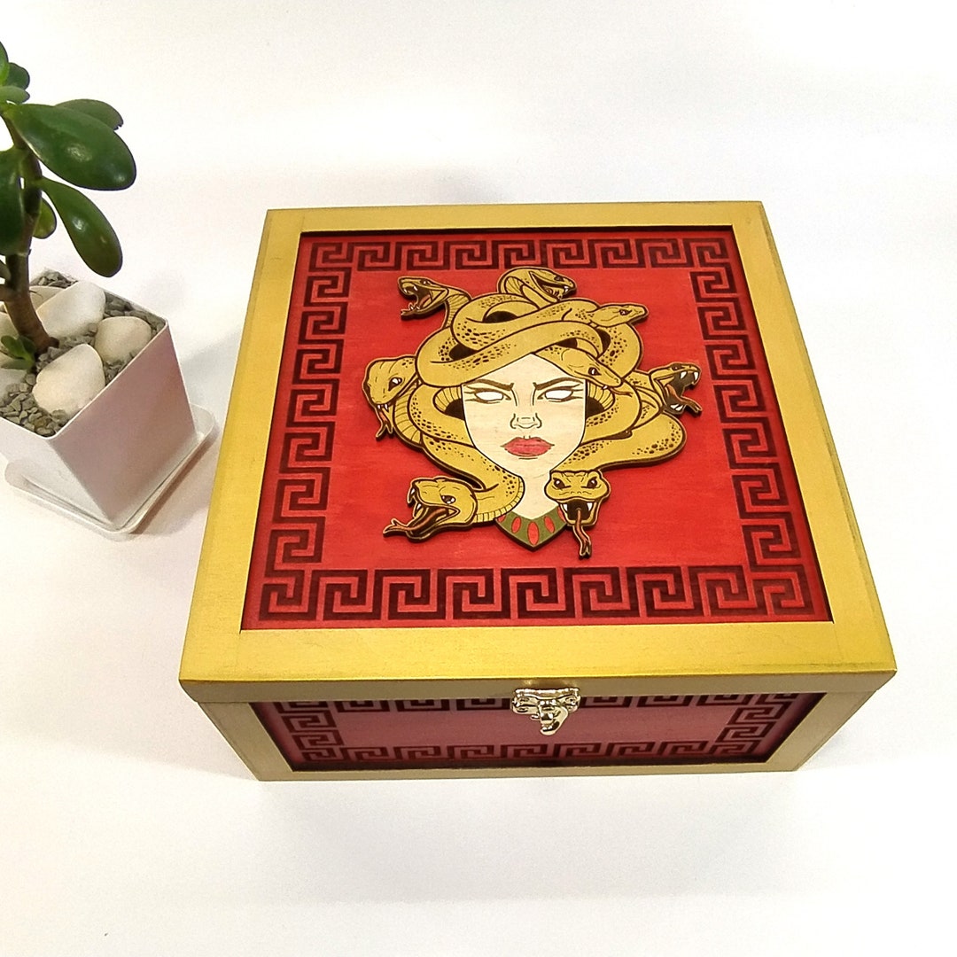 Medusa Gorgon Wooden Box. Can Be a Nice Gift. - Etsy