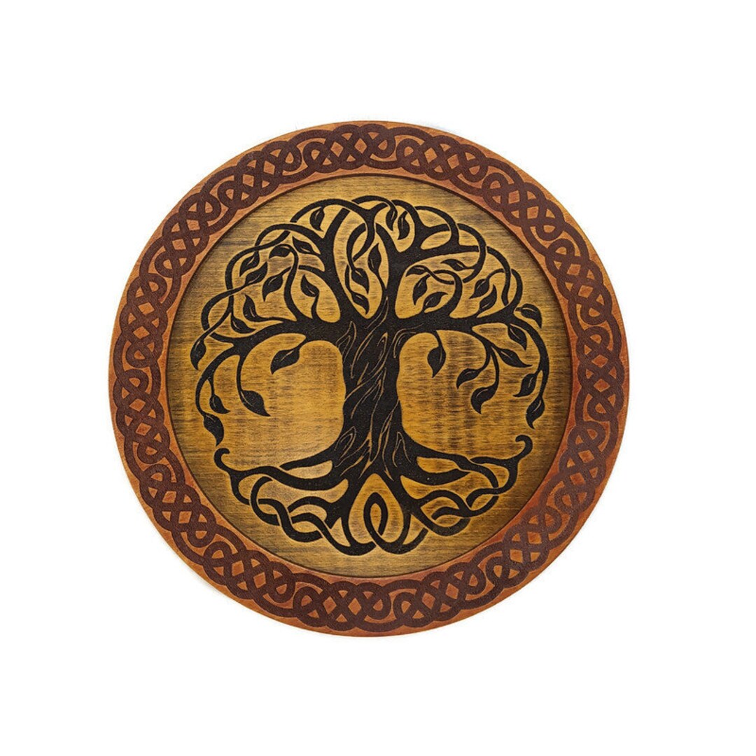 Celtic Decor. Сeltic Tree of Life. Wooden Poster in the Style of the ...