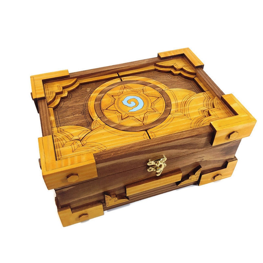 Handmade wooden gaming gift box. Made in a unique style. This wooden ...
