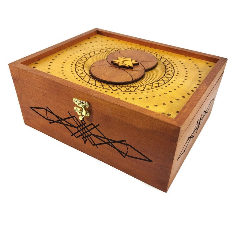 Mystical Box. Mantra Image. Phases of the Moon. Personalized | Etsy