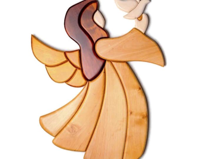 Wooden Angel Can Be a Nice Christmas Gift. Angel Rustic - Etsy