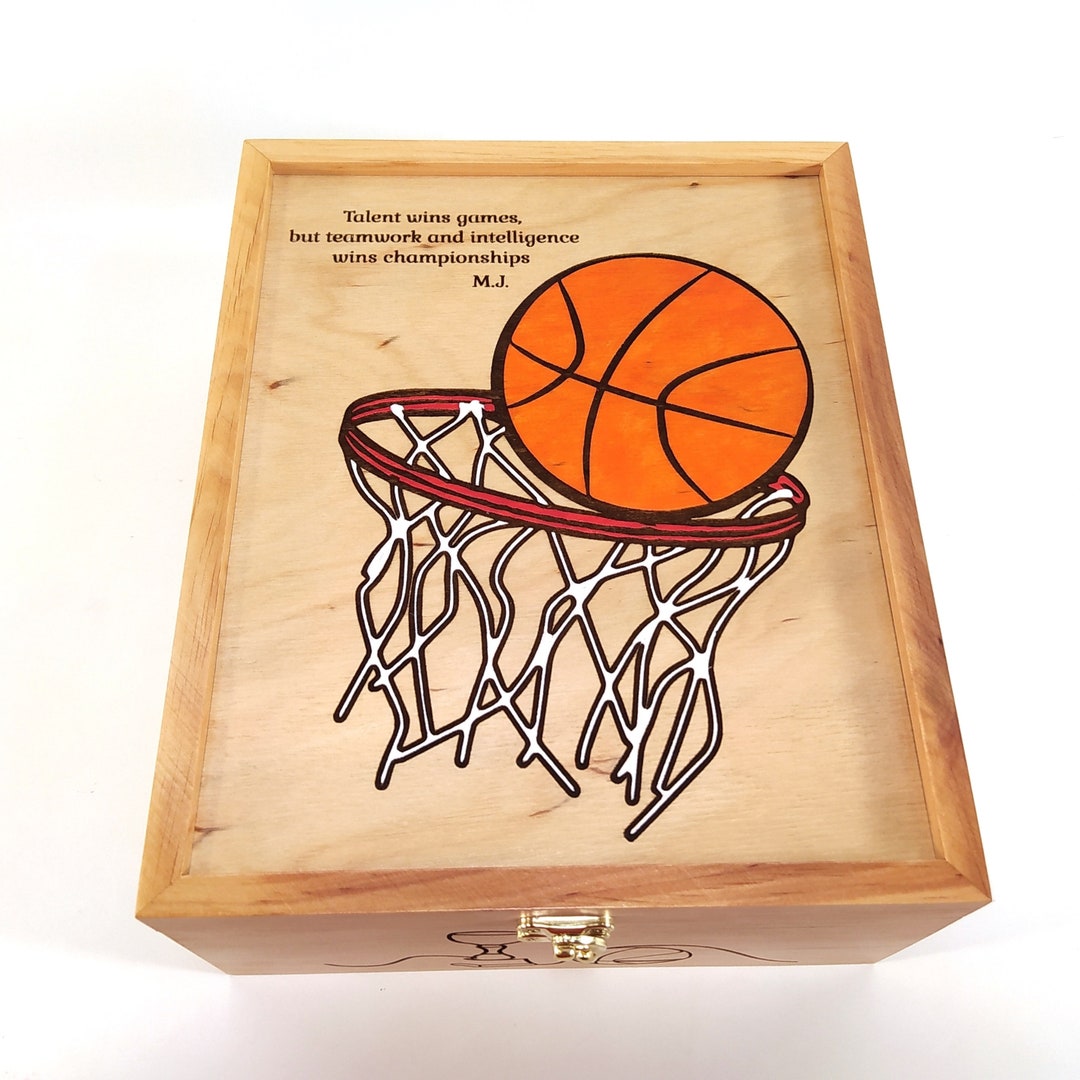 Personalized Basketball Box. Gift for a Basketball Player. Sports ...