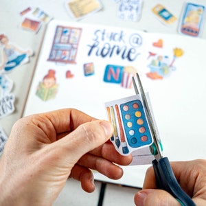 Stuck at Home Printable Stickers PNG Stickers Clipart Healthcare ...