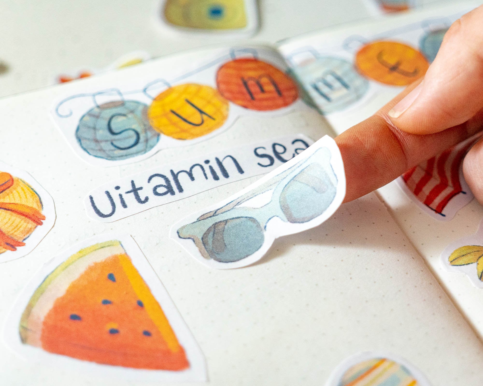 Summer Printable Stickers | Beach Digital Stickers Goodnotes | Cricut ...