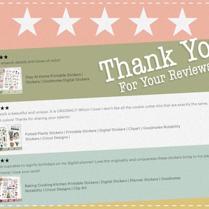 Assorted Goodnotes Stickers | Digital Stickers | Printable Sticker ...