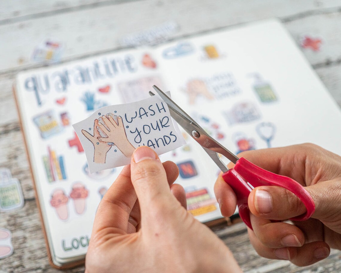 Stay at Home Printable Stickers PNG Stickers Clipart - Etsy