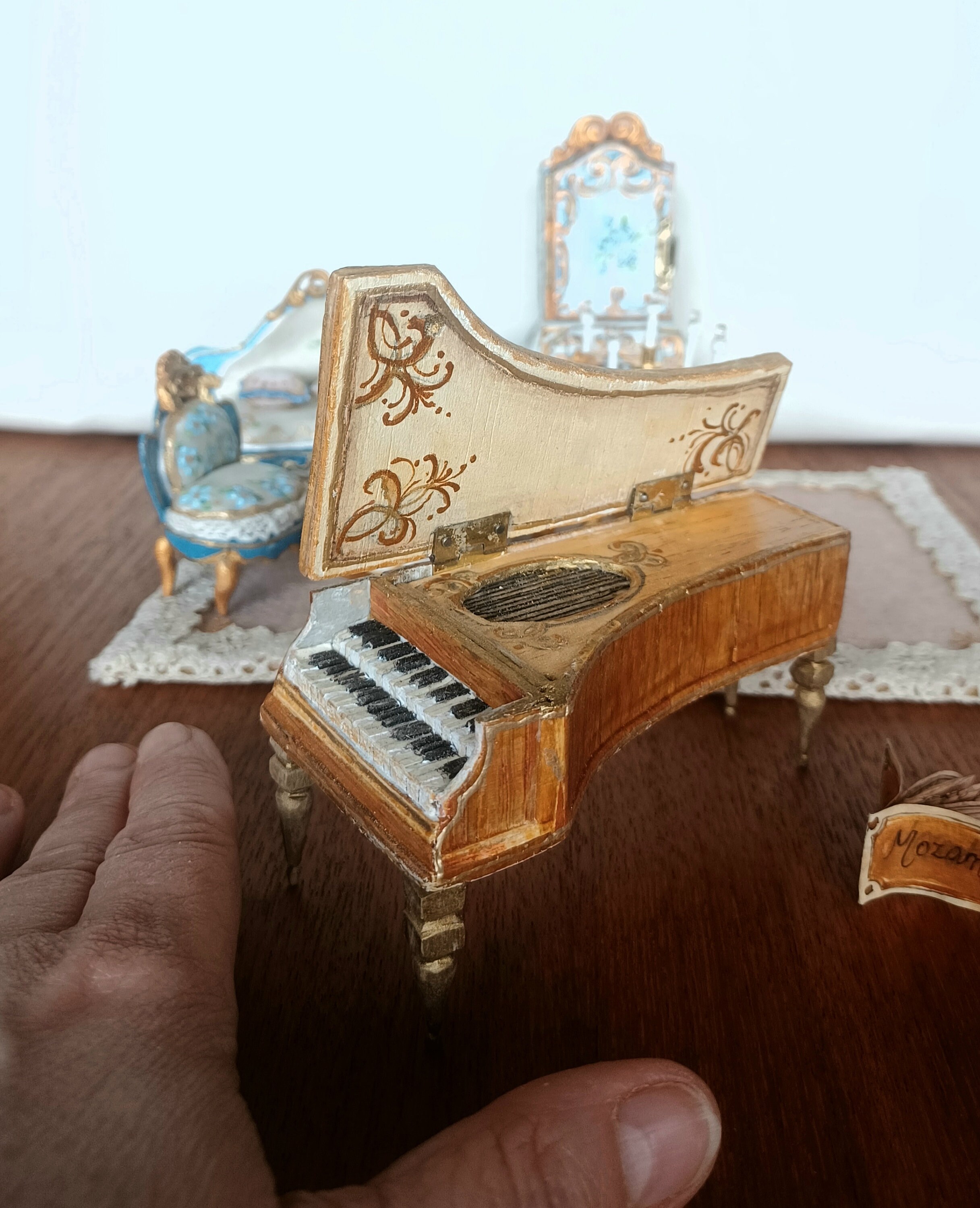 Exclusive Handcrafted Rococo Music Salon Model 1:24 Scale - Etsy