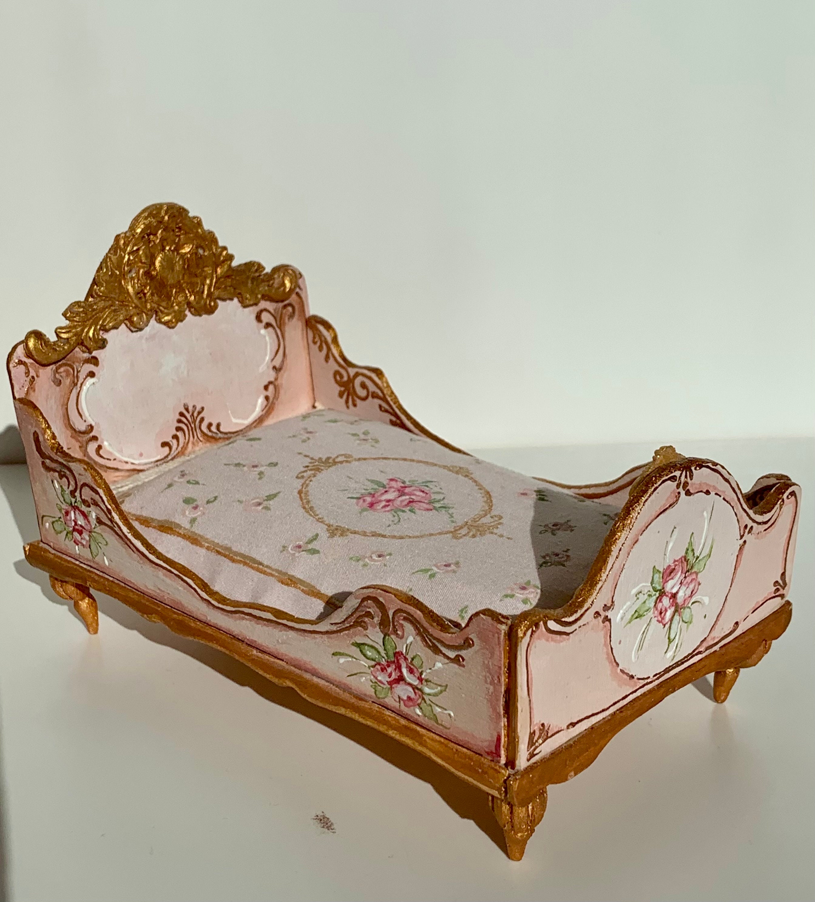 Charming Dollhouse Bed Set With Nightstands - Etsy