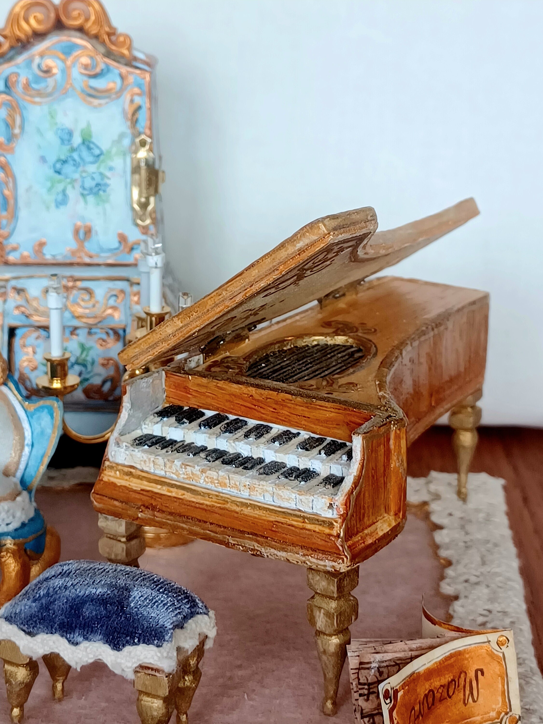 Exclusive Handcrafted Rococo Music Salon Model 1:24 Scale - Etsy