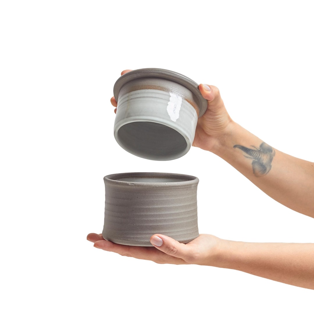 Handmade Ceramic Butter Dish | Water Butter Crock | French-style Butter ...