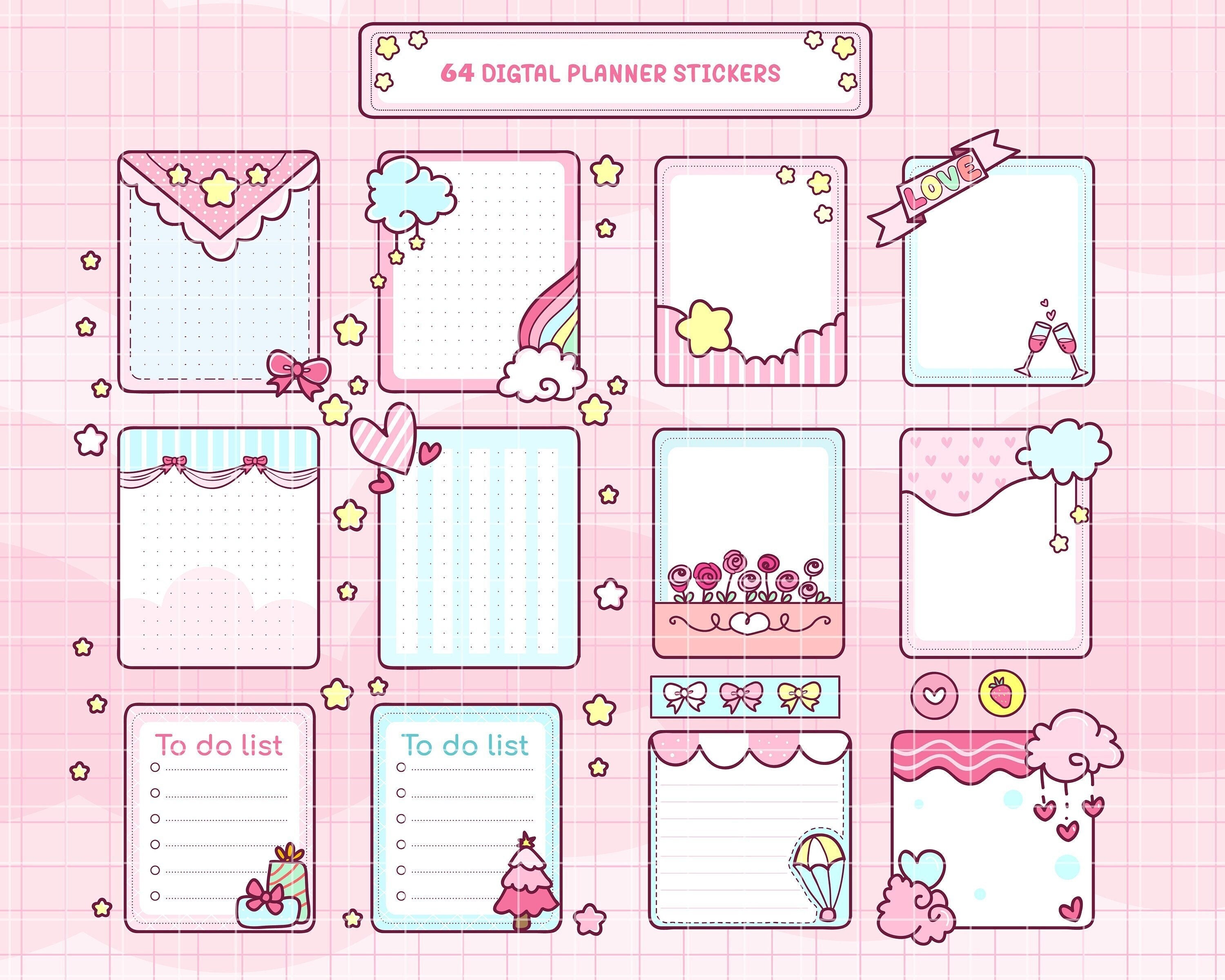 Kawaii Digital Planner Stickers for Goodnotes Planner/ Goodnotes ...