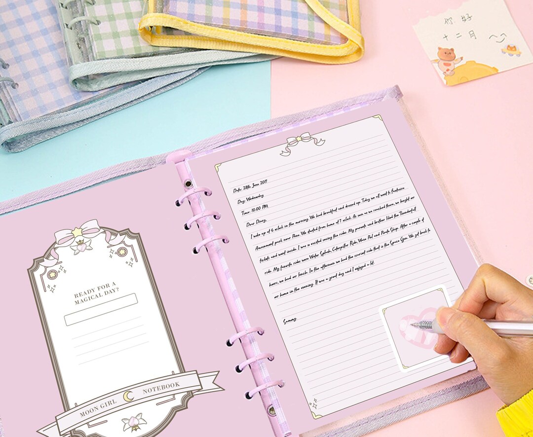 Printable Kawaii Digital Notepaper Student Notepaper Notetaking ...