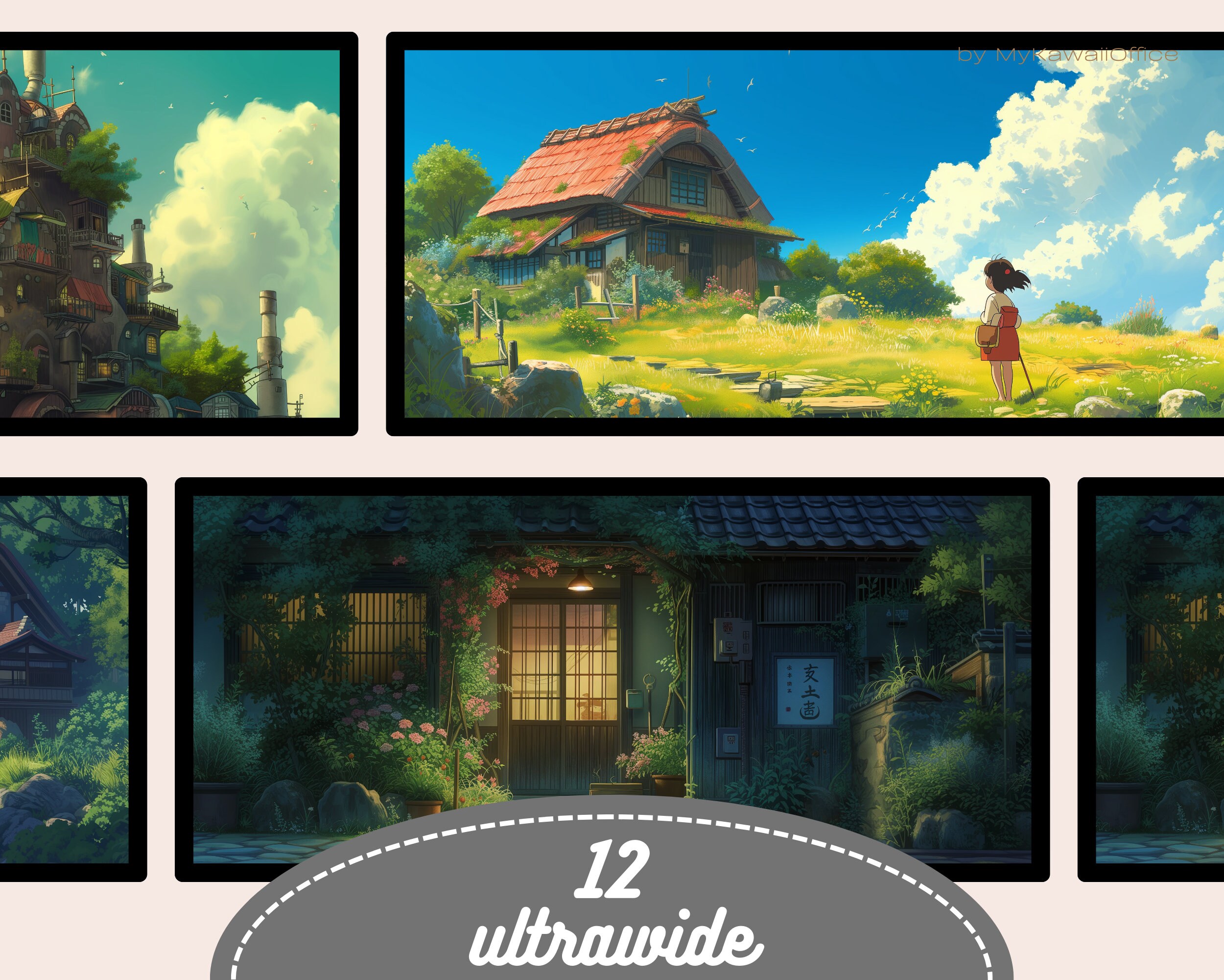 36 Studio Ghibli Wallpaper Anime Wallpaper Blue Sky Desktop Wallpaper ...
