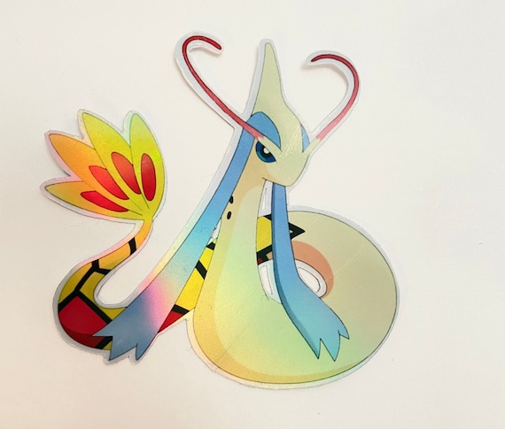 Shiny Milotic Holographic Vinyl Sticker : | Etsy