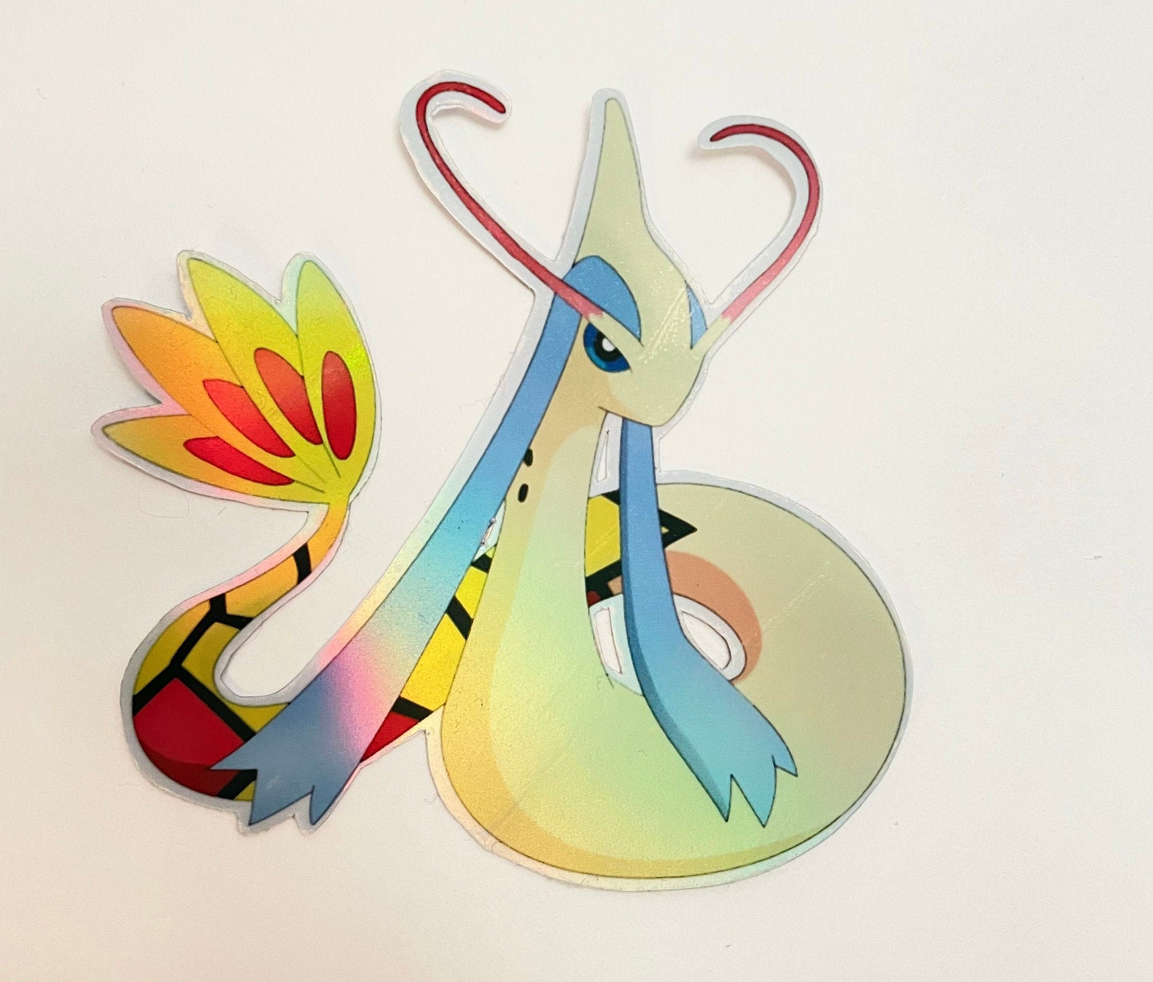 Shiny Milotic Holographic Vinyl Sticker :) - Etsy.de