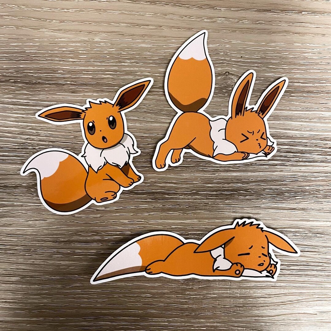 Cute Eevee Sticker Set :3 - Etsy