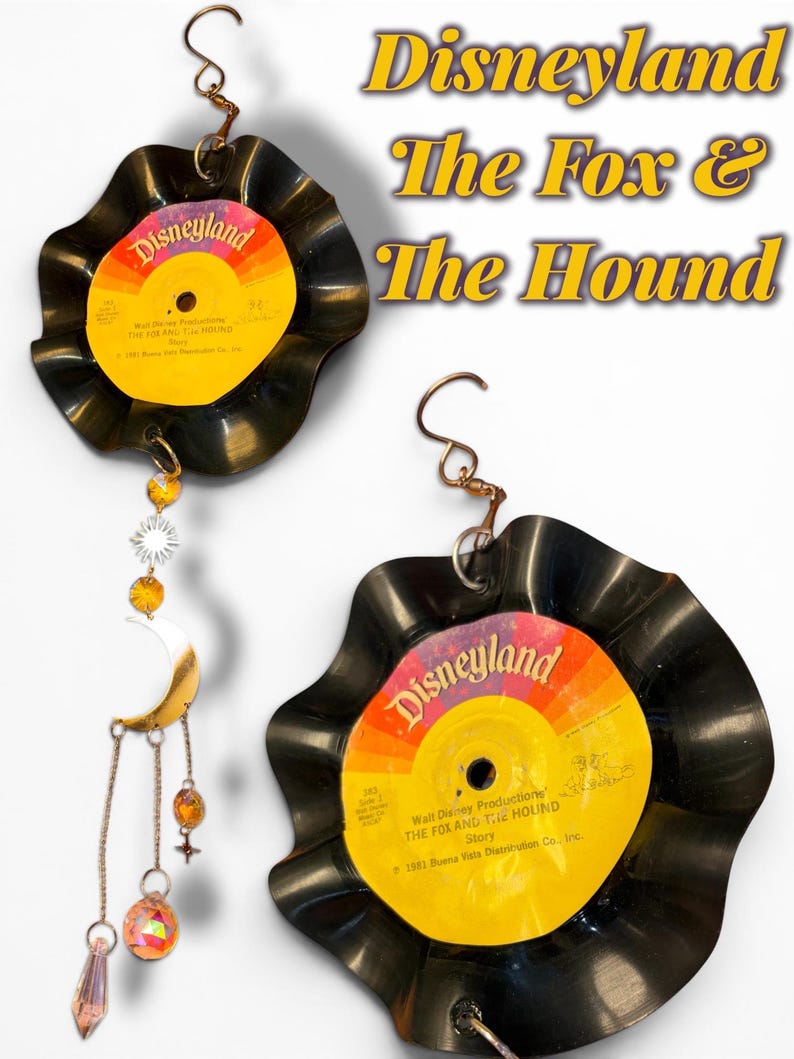 Disneyland the Fox and the Hound Vinyl Record Suncatcher - Etsy UK