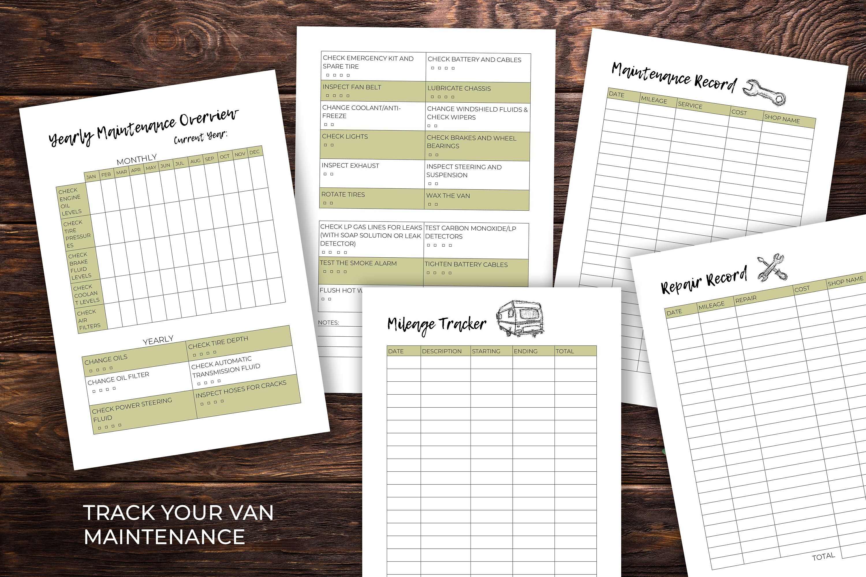 The Ultimate Van Life Planner, 30+ Pages | Printable Instant Download ...