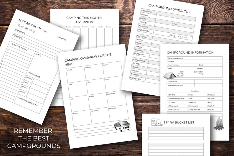 34 Pages | the Ultimate RV Life Planner | Printable Instant Download RV ...