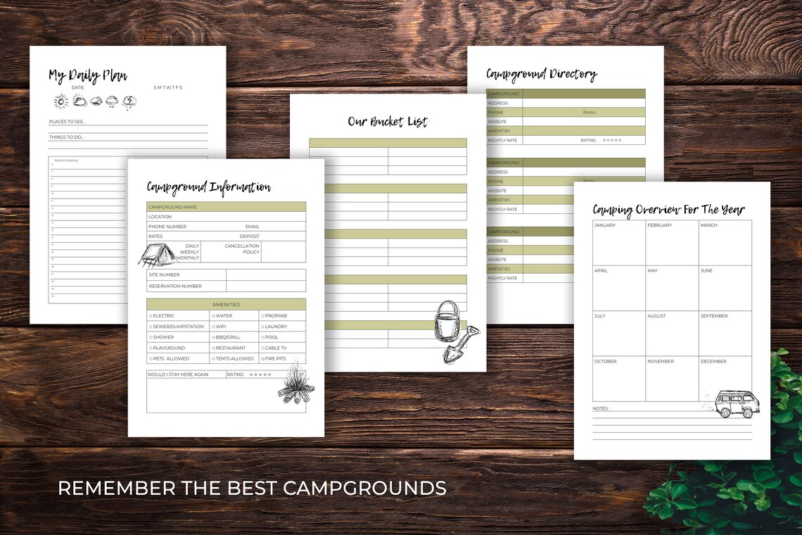 The Ultimate Van Life Planner, 30+ Pages | Printable Instant Download ...
