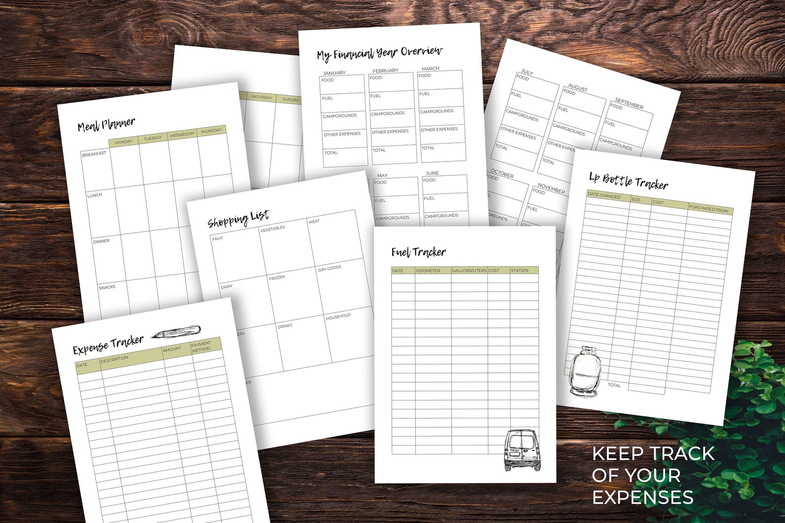 The Ultimate Van Life Planner, 30+ Pages | Printable Instant Download ...