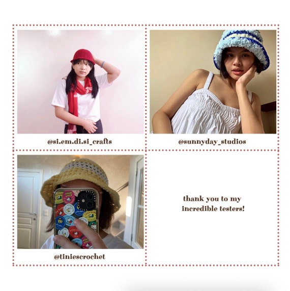 Sewing & Fiber Crochet PDF digital download the ana hat crochet pattern ...