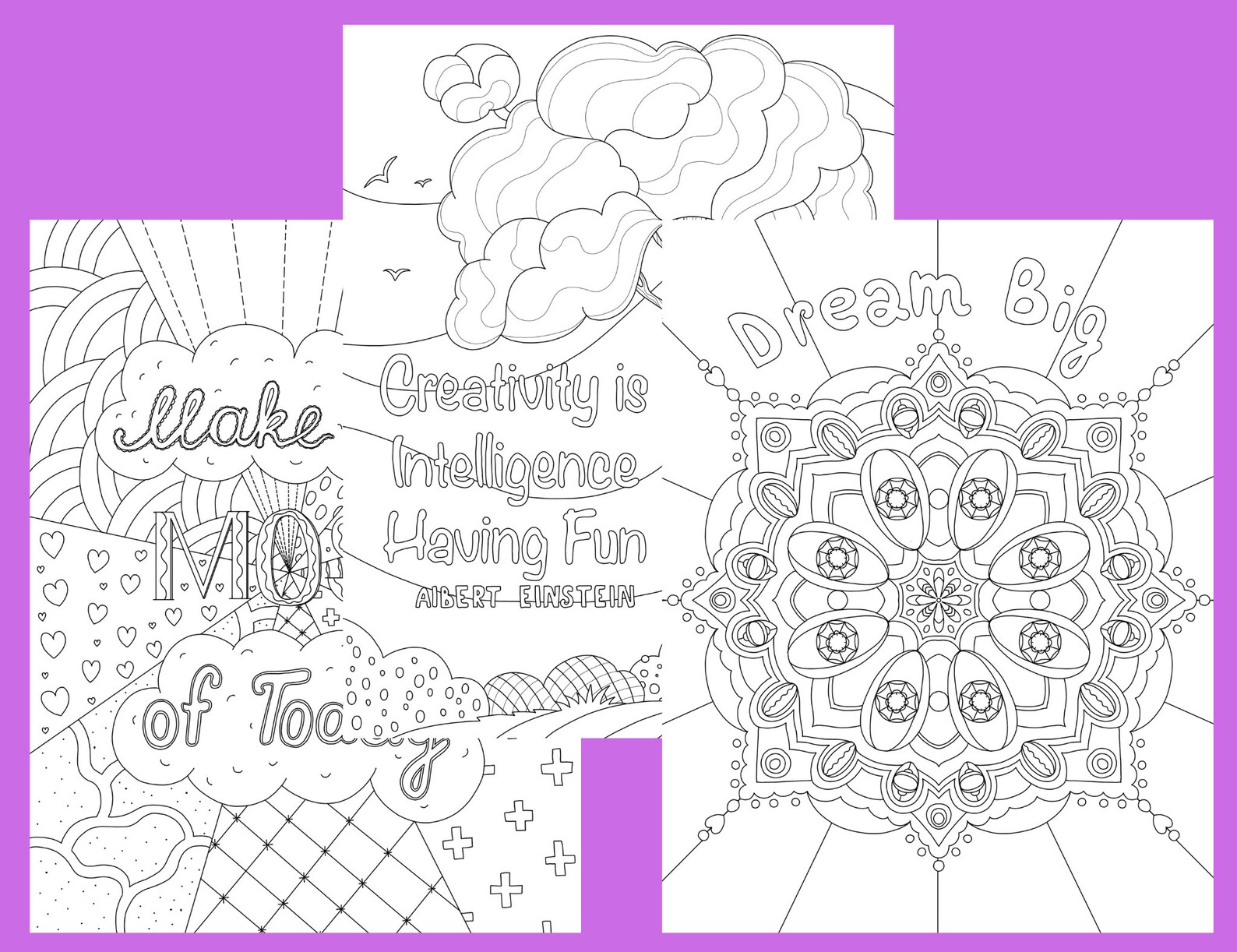 14 Happiness Coloring Pages - Etsy