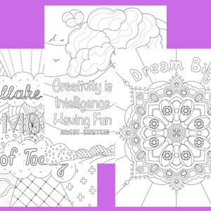 14 Happiness Coloring Pages - Etsy