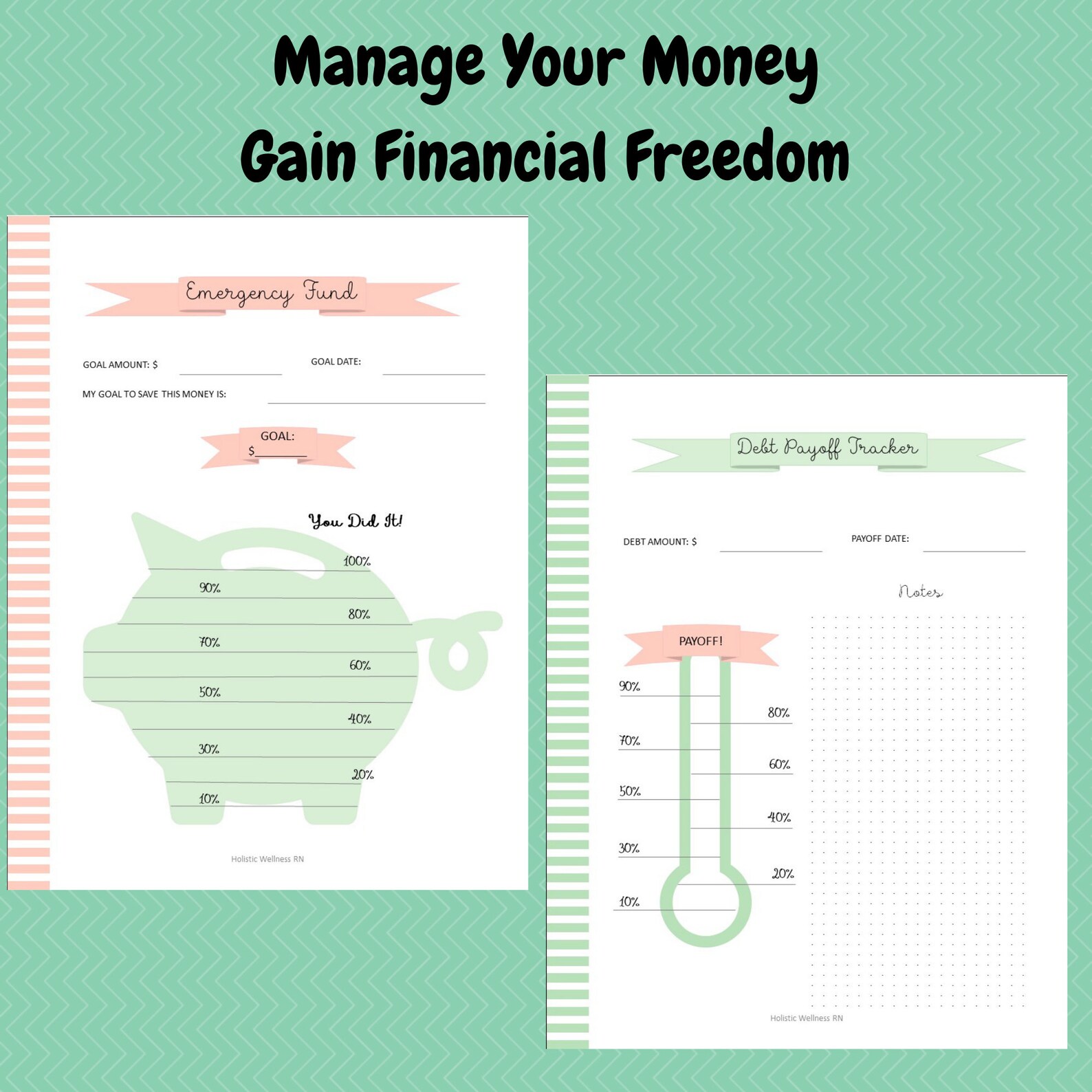 Financial Planning Printable Bundle - Etsy