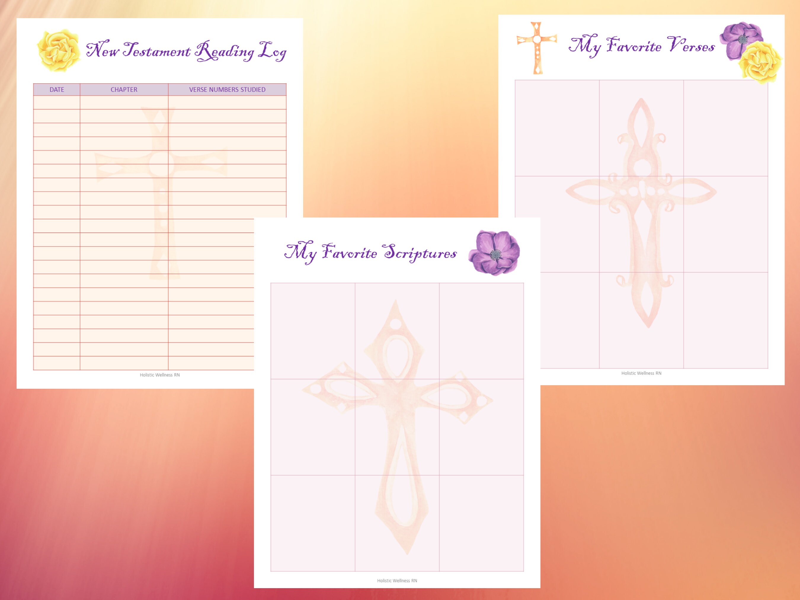 Bible & Prayer Printable Bundle Bible Journaling Prayer - Etsy