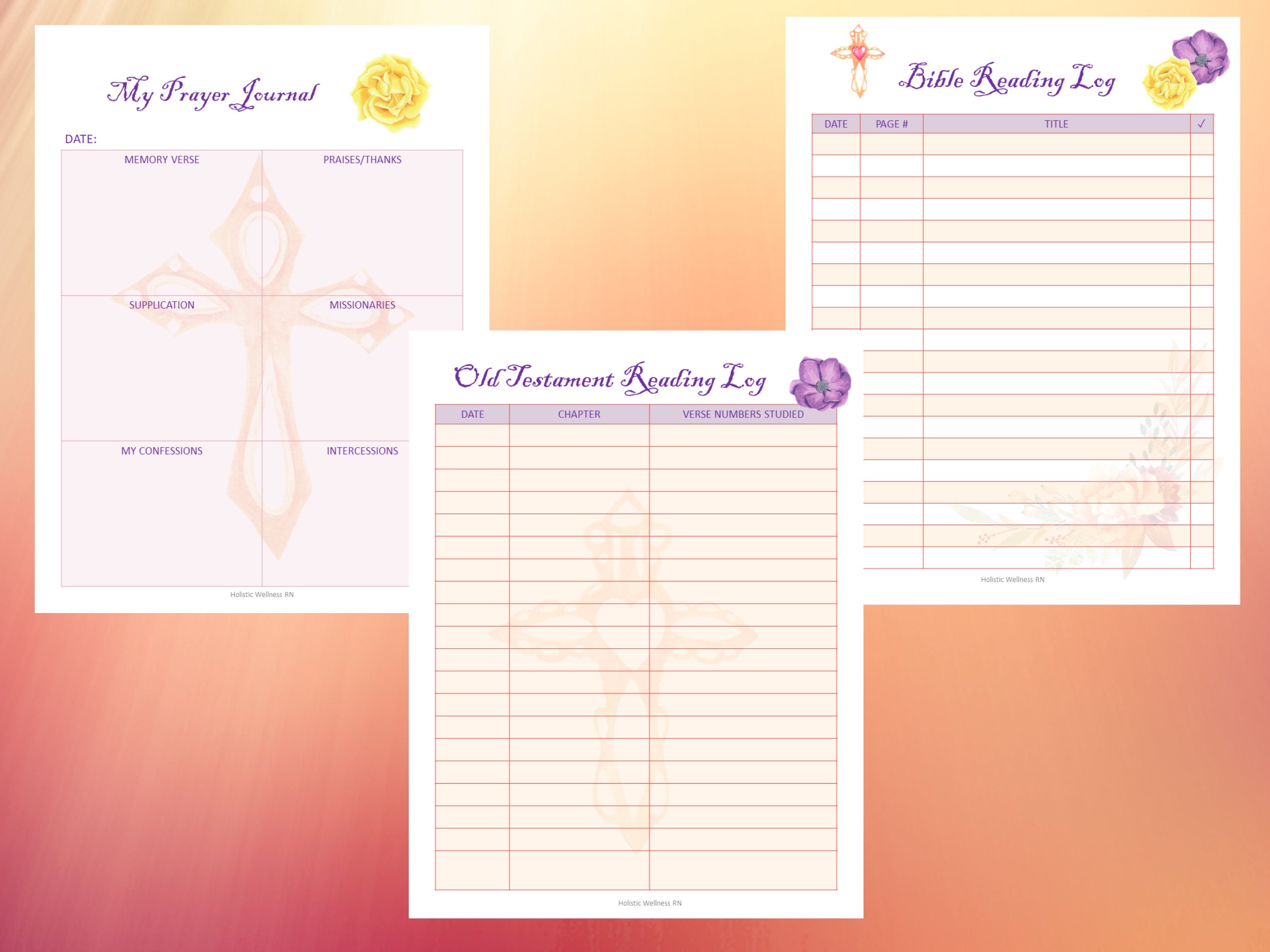 Bible & Prayer Printable Bundle Bible Journaling Prayer - Etsy