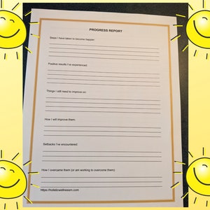Happiness Printable Worksheets - Etsy