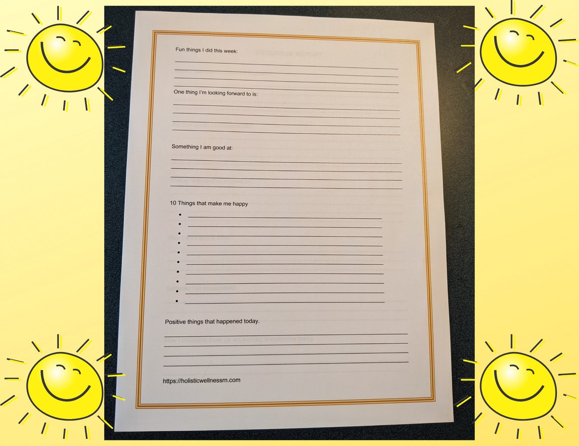 Happiness Printable Worksheets - Etsy