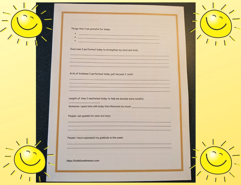 Happiness Printable Worksheets - Etsy