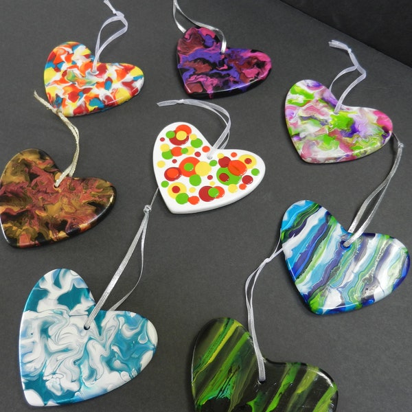 Hand Painted Heart - Etsy