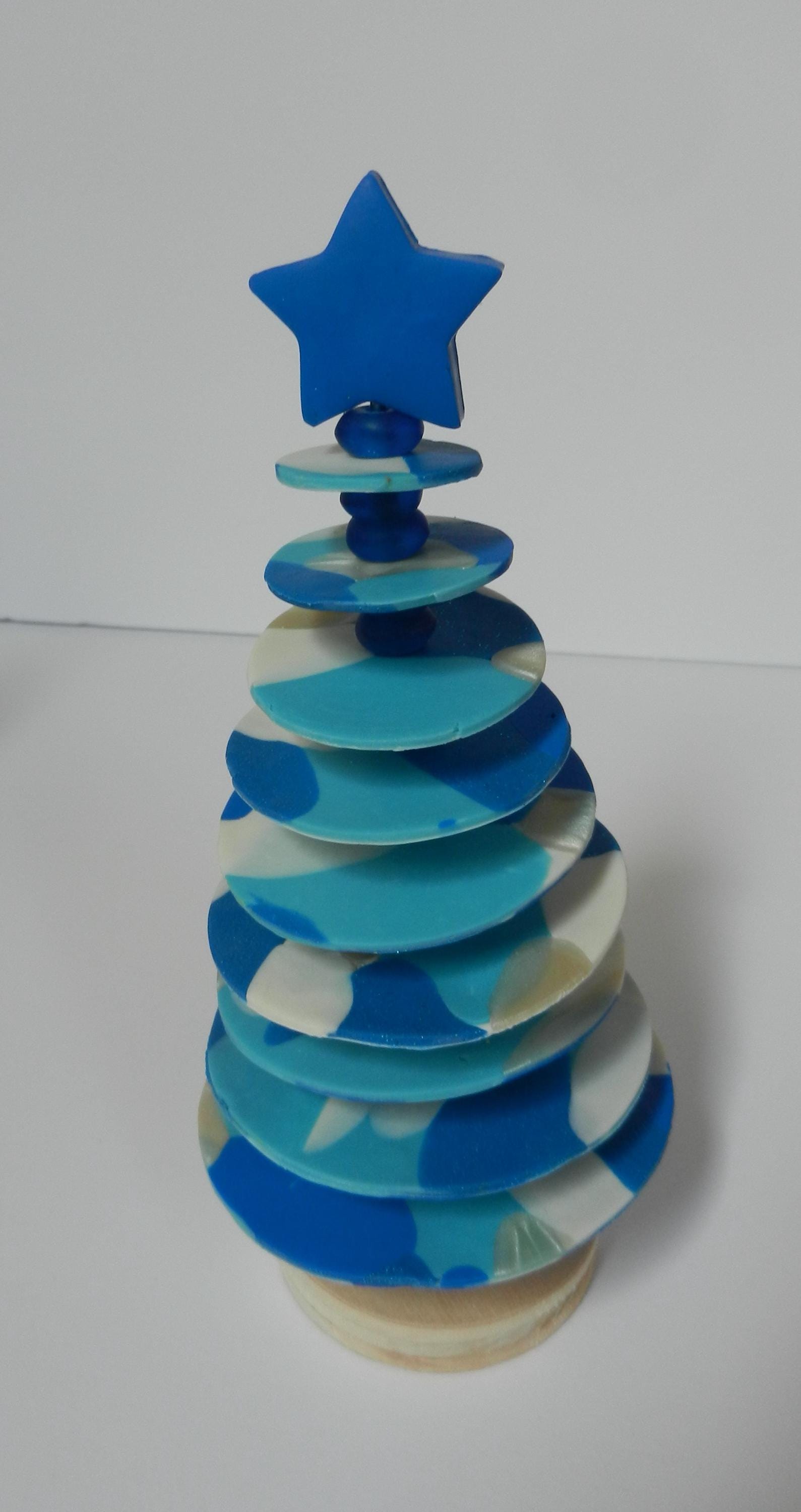 Vibrant Polymer Clay Trees for Home and Holiday Decor - Tabletop Decor ...