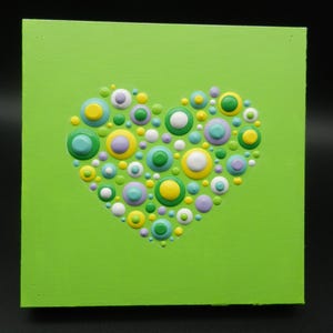 Colorful Heart Art - Valentine's Day Gift - Mother's Day Gift ...