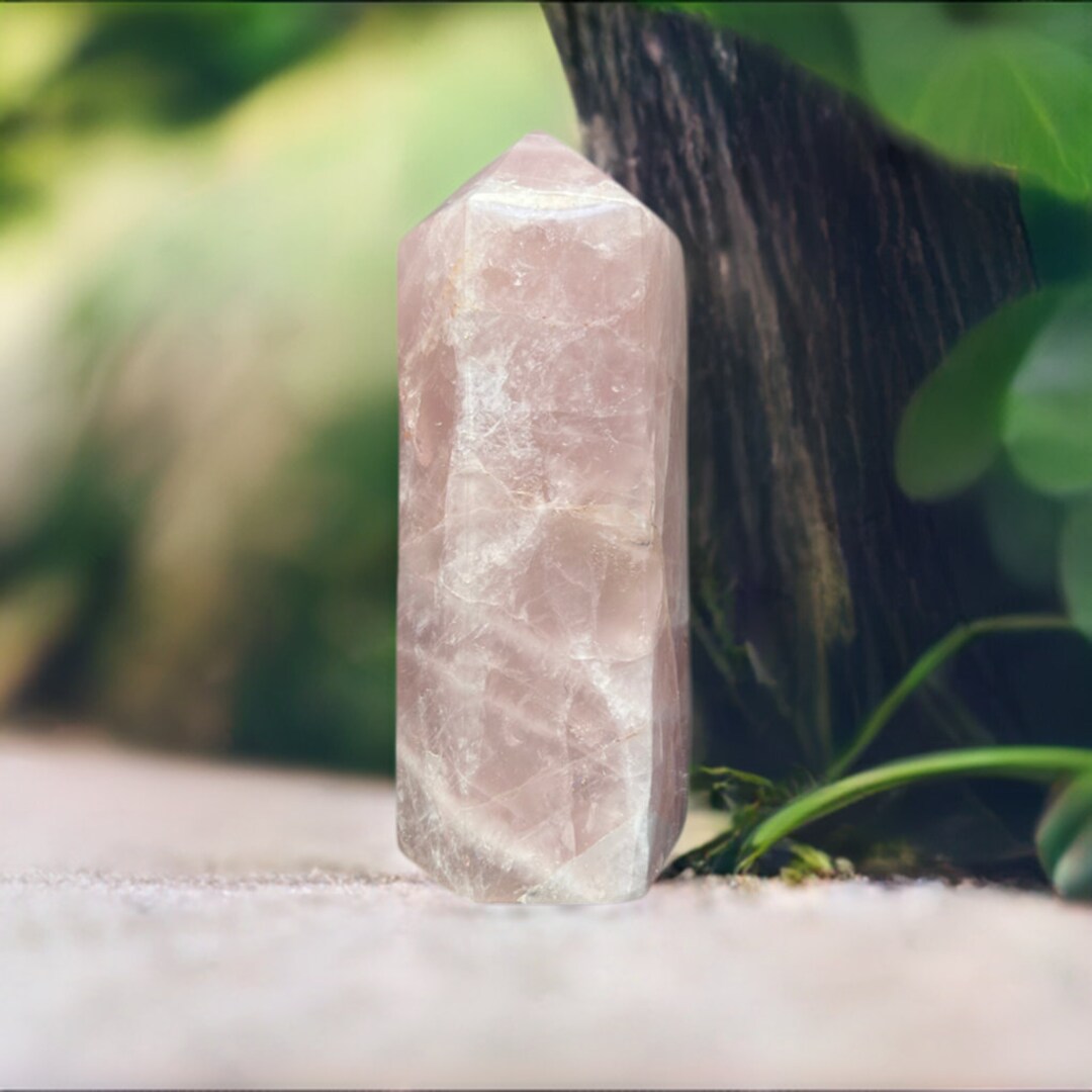 Rose Quartz Heart Chonky Statement Tower Self Love Crystal - Etsy