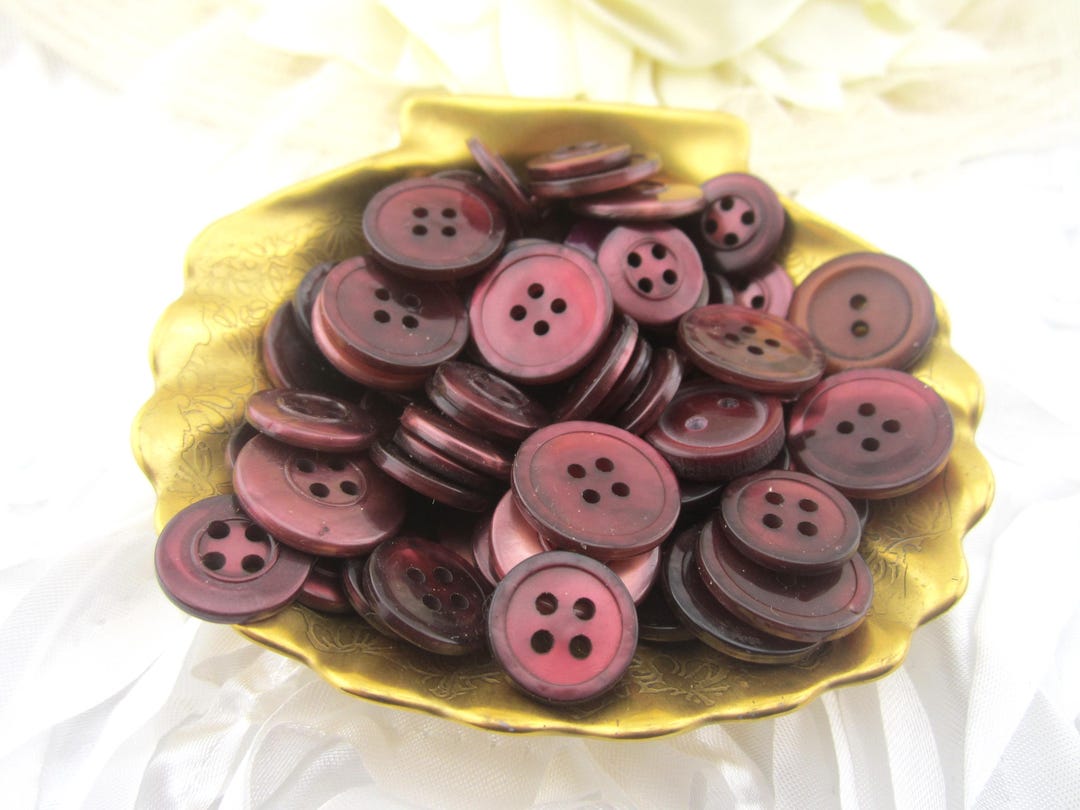 Acrylic Wine Color Buttons 2 Sizes - Etsy