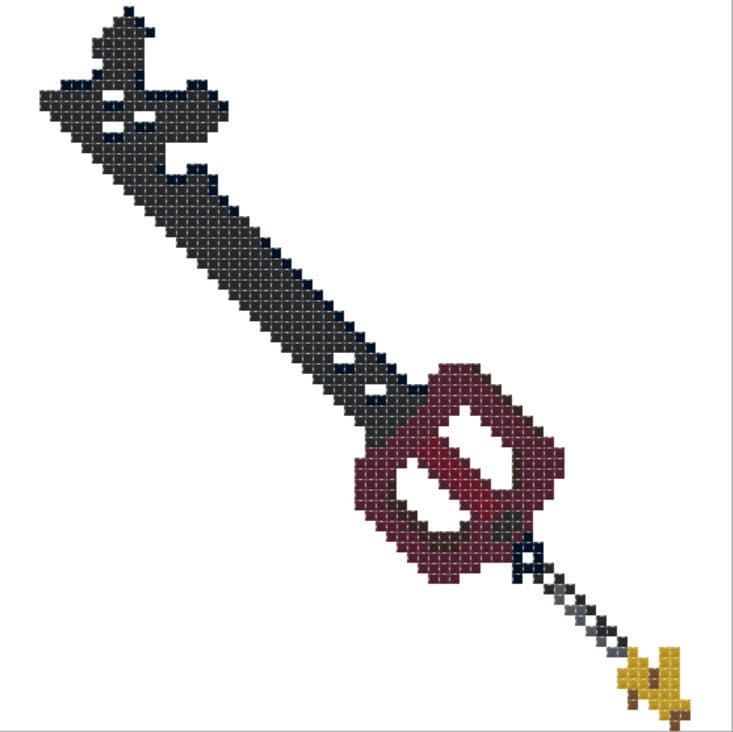 Kingdom Hearts Metal Chocobo Keyblade PDF Cross Stitch - Etsy UK