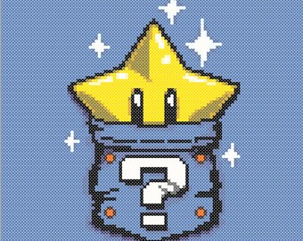 Mario Star Pattern - Etsy