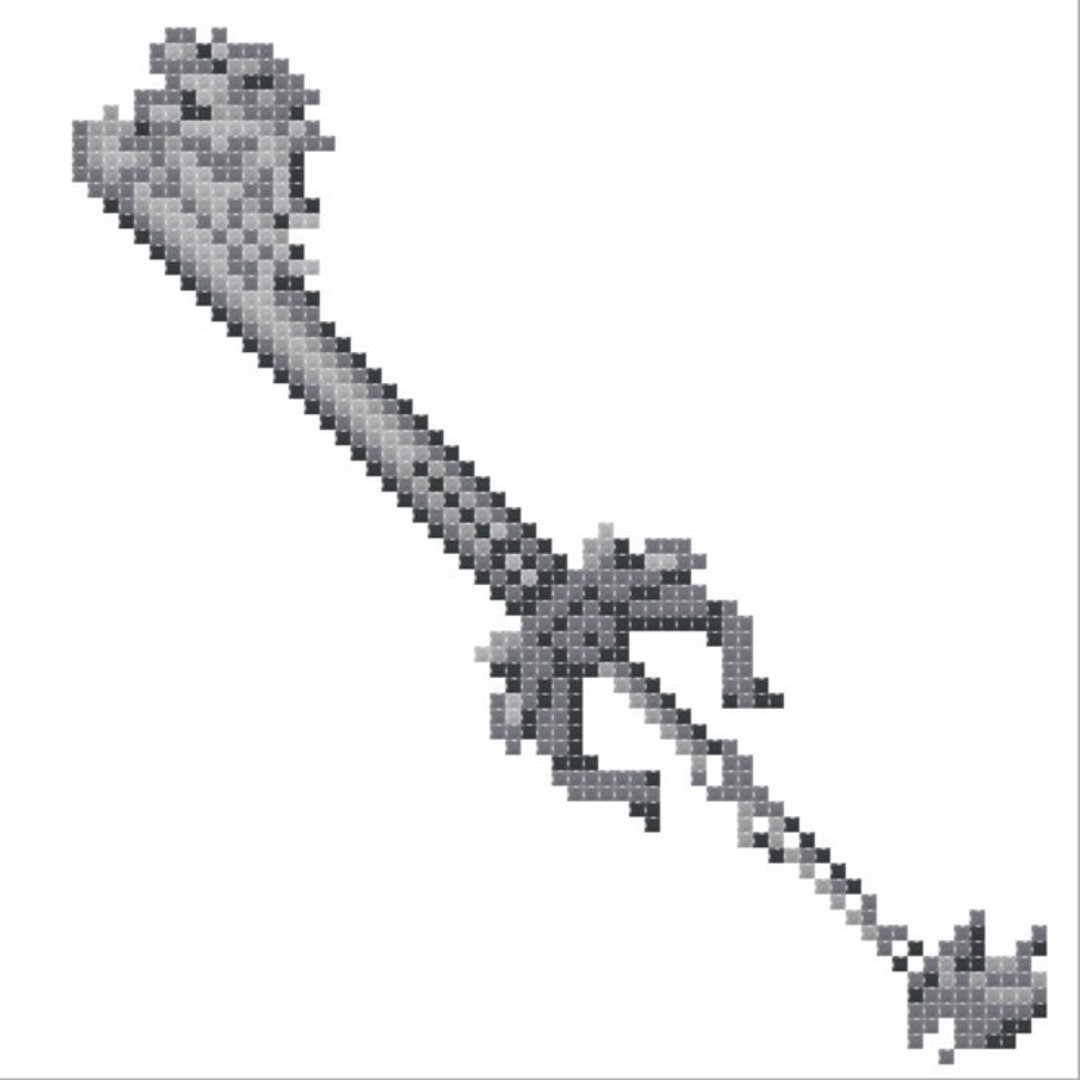 Kingdom Hearts Lionheart Keyblade PDF Patrón de punto de cruz ...