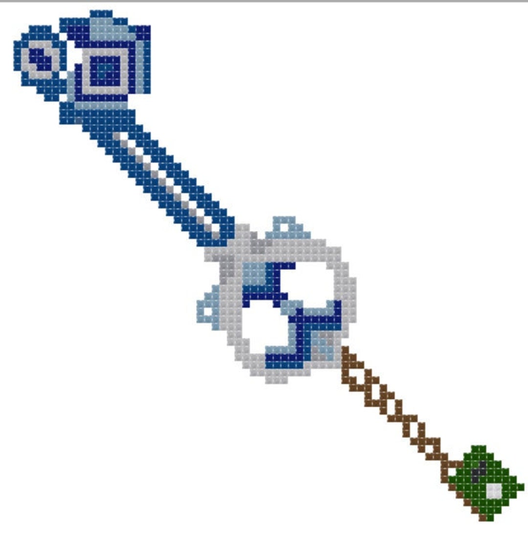 Kingdom Hearts Spellbind Keyblade PDF Cross Stitch Pattern, Spellbinder ...