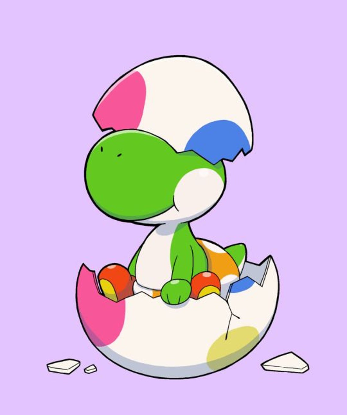 Hatching Yoshi PDF Cross Stitch Pattern, Yoshi, Super Mario, Mario, PDF ...
