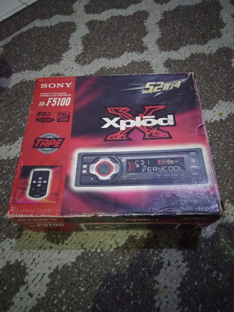 Vintage Head Unit Car Audio Sony Xplod Not Alpine Nakamichi Pioneer Kenwood Toyota Honda Jdm ...