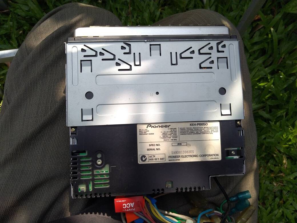 Old School Car Audio Pioneer Tape Cassette Head Unit Not Alpine Clarion ...