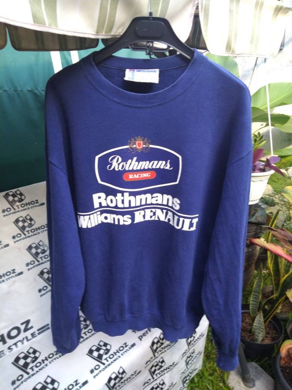 Vintage rothmans racing Williams Renault sweatshirts … - Gem