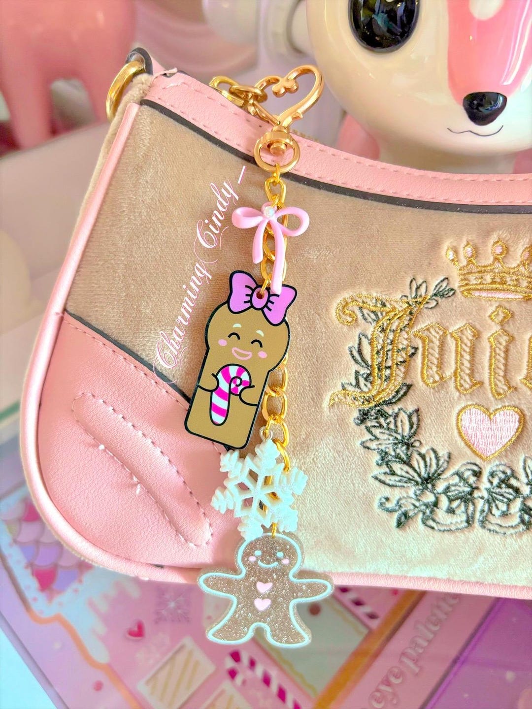 Gingy Winter Wonderland Bag Charm. - Etsy