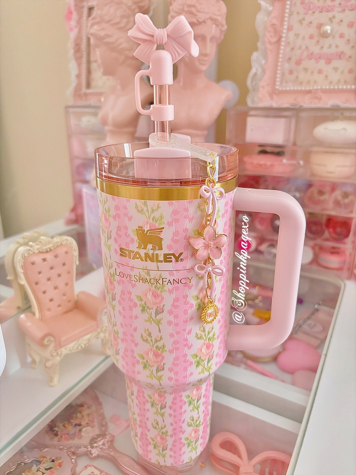 Coquette Light Pink Cup Charms - Etsy