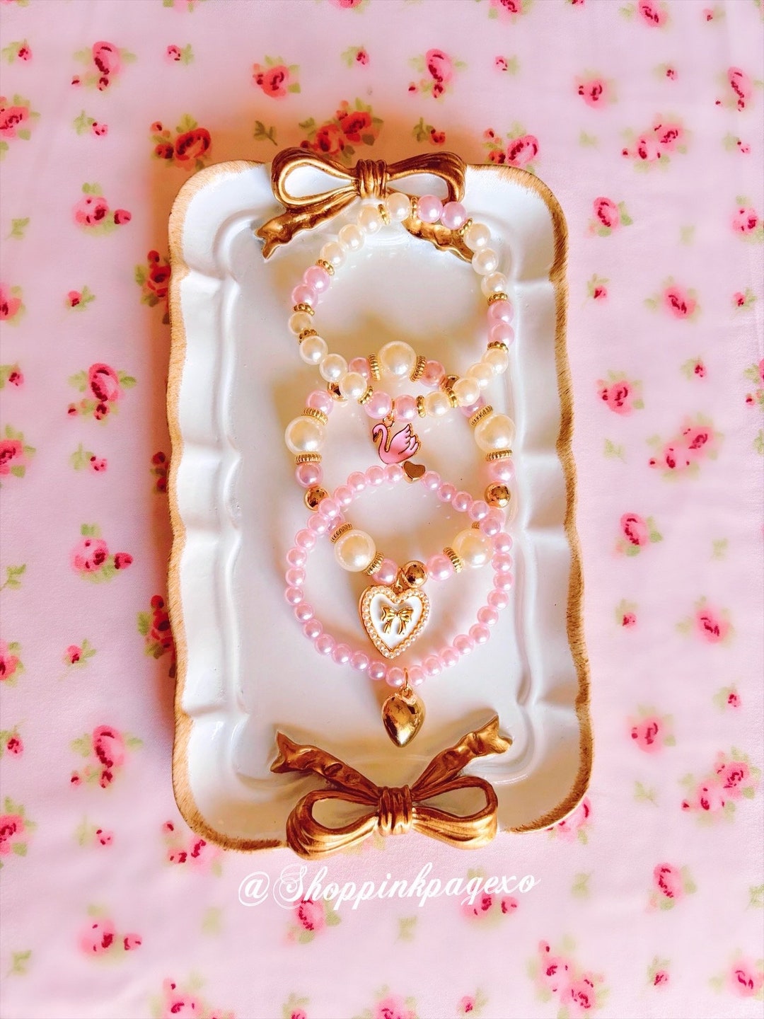 Coquette Set of 3 Bracelets. - Etsy